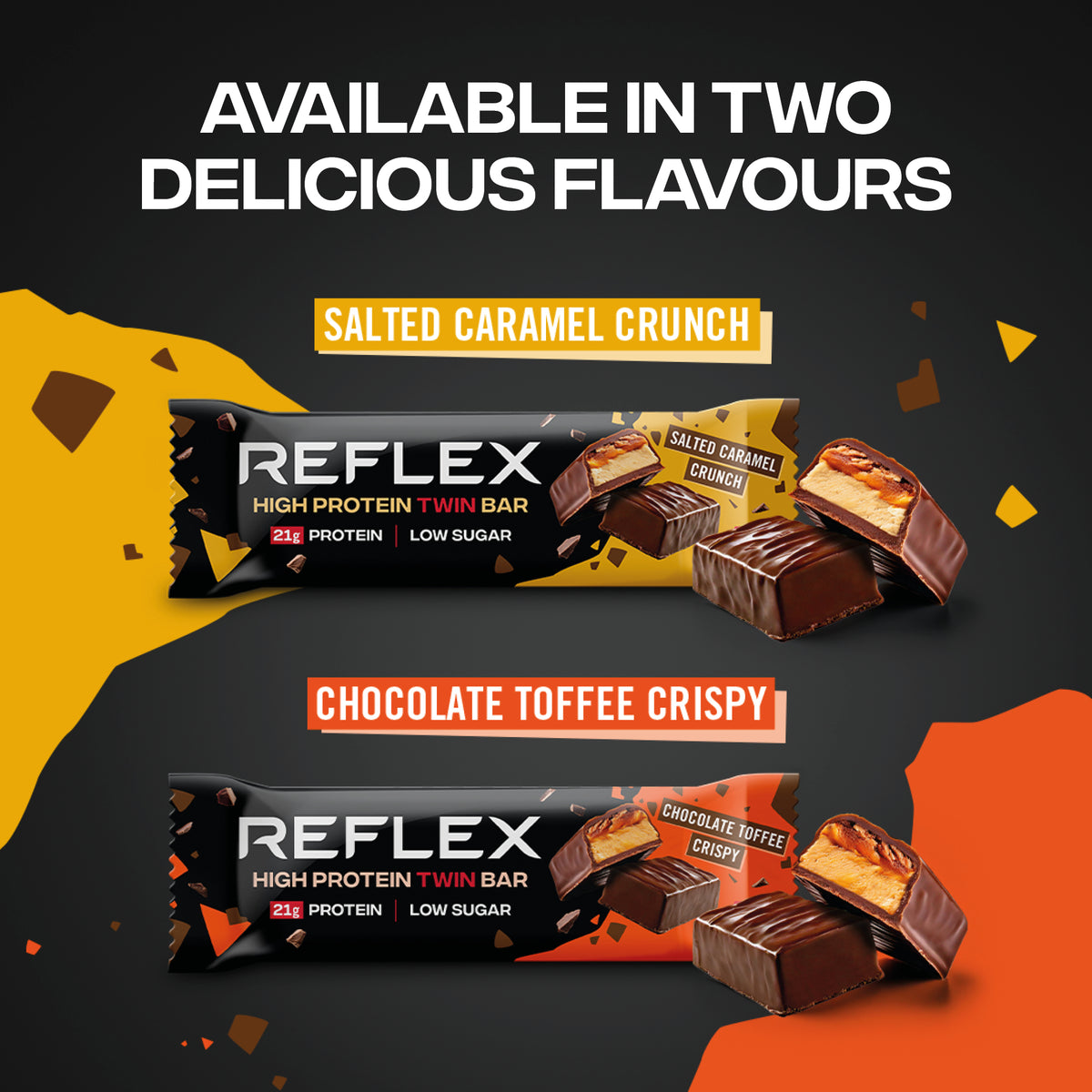 High Protein Twin Bar 12 Pack – Reflex Nutrition