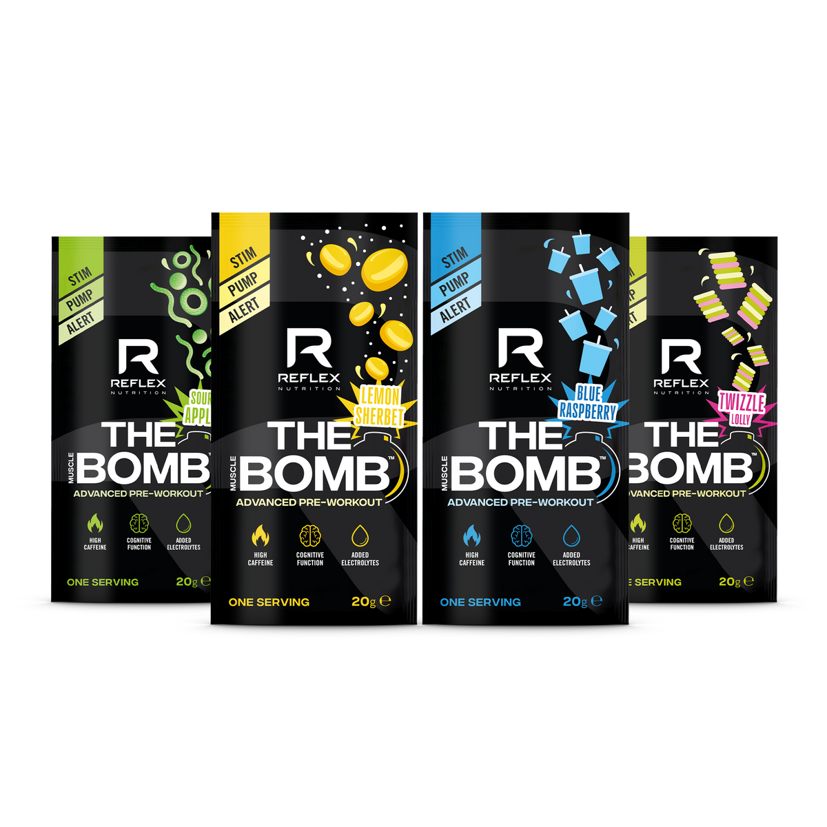 The Muscle Bomb® Flavour Pack – Reflex Nutrition